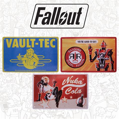 Buy Fallout Tin Sign Set Free Shipping