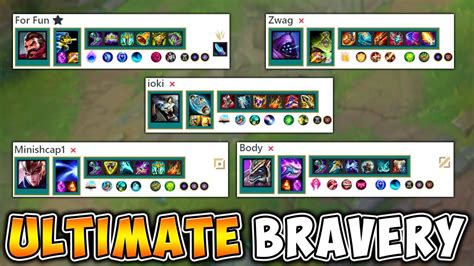 We Tried Ultimate Bravery And Played 5 Random Champ Builds Hilarious
