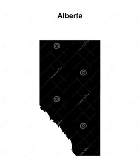 Alberta Outline Map Stock Illustration Illustration Of Shape 360404463