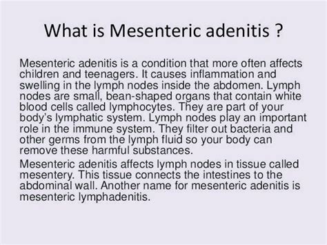 Symptoms Of Mesenteric Adenitis Pt Master Guide Pt Master Guide