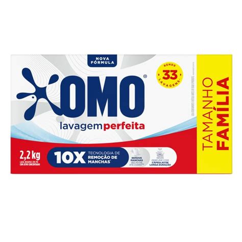 Lava Roupa Em Pó Lavagem Perfeita Omo 22kg Mambo Supermercado São