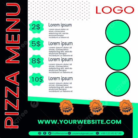 Pizza Menu Template Download On Pngtree