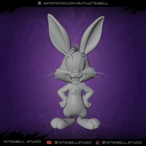 🐇 Bugs Bunny Chibi・ Stl File For 3d Printing・cults