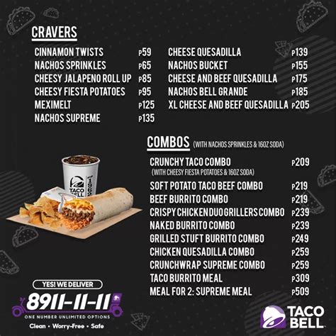 Taco Bell Philippines Menu Prices Updated 2026