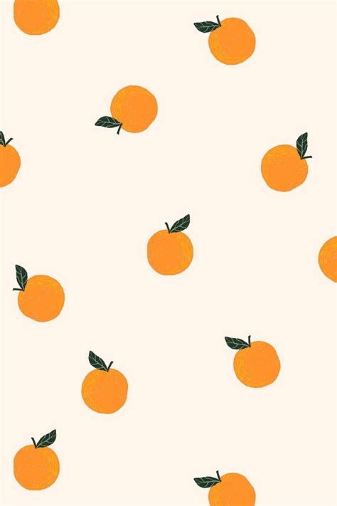 Cute Orange Pattern Background Wallpaper Premium Photo Rawpixel