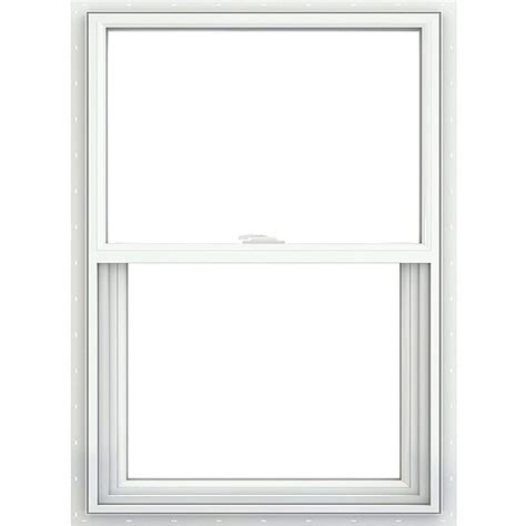 Jeld Wen V 2500 Series 35 5 In X 47 5 In Single Hung Vinyl Low E
