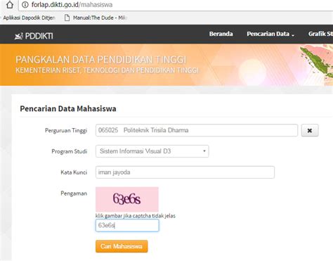 Cara Cek Data Mahasiswa Secara Online