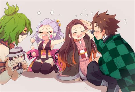Safebooru 2boys Black Kimono Black Legwear Breasts Brother And Sister