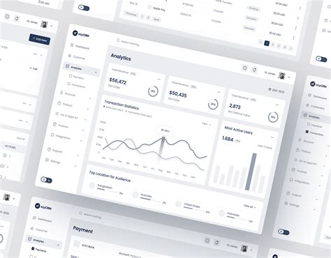 crm analytics dashboard on behance