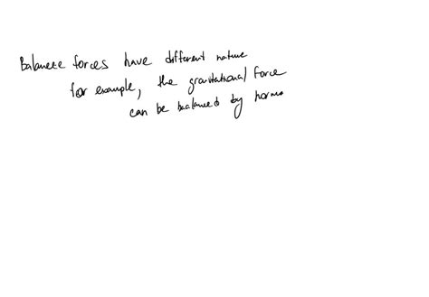 Solved Explain How Balanced Forces In A Free Body Diagram And A Force Pair As Seen In Newtons