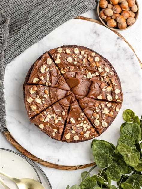 Chocolate Nutella Cake One Layer Entirely Elizabeth