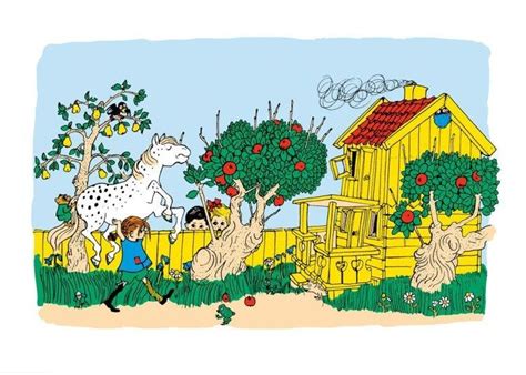 Pippi Longstocking And Villa Villekulla Poster