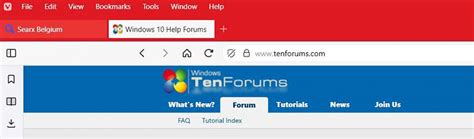 Updated VIvaldi One Minor Grumble Solved Windows 10 Forums