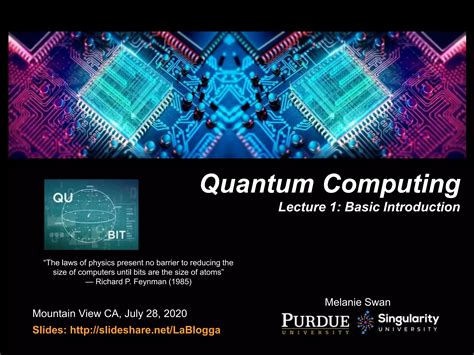 Quantum Computing Lecture 1 Basic Concepts Ppt