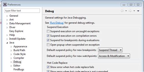 Java Debug Hit Without Breakpoint Eclipse Stack Overflow