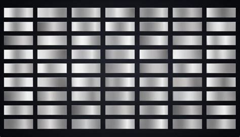Silver Gradient Bars In A Horizontal Repeating Pattern Futuristic