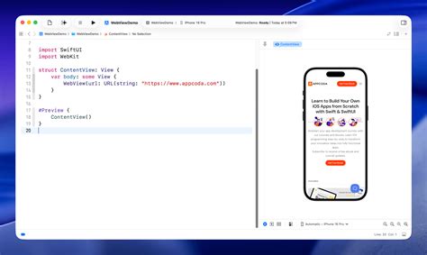 exploring webview and webpage in swiftui for ios 26