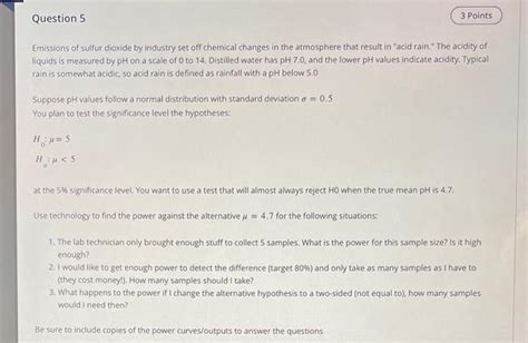 Solved Emissions Of Sulfur Dioxide By Industry Set Off