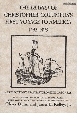The Diario Of Christopher Columbuss First Voyage To America 14921493