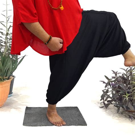 شلوار تبتی یا سنبادی مشکی فاق بلند کد 230001 ناماسته