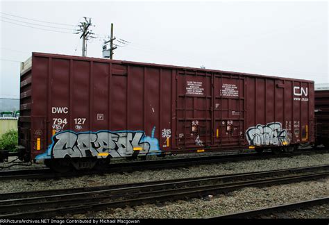 Dwc 794127 60 9 Ft Double Door Excess Height Boxcar Cn Rail Side A