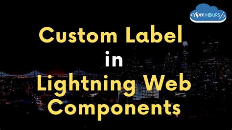 custom label in lightning web components apex hours