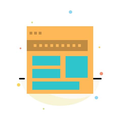 Website Browser Business Corporate Page Web Webpage Abstract Flat Color