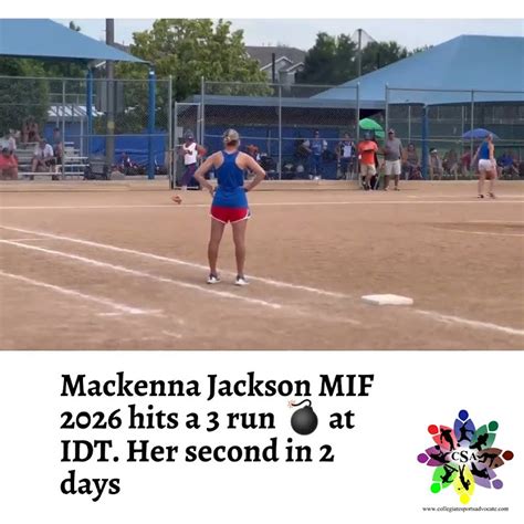Mackenna Jackson Mif 2026 Hits A 3 Run 💣 At Idt Her Second In 2 Days Youtube
