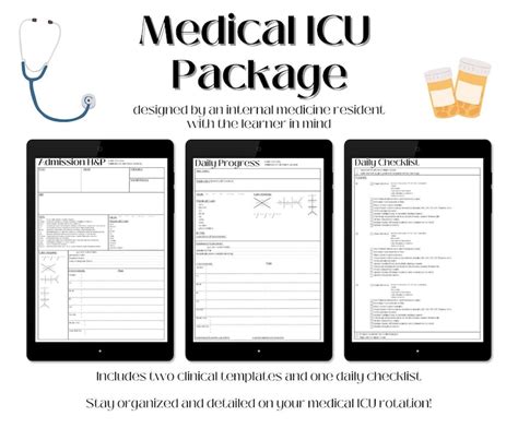 Medical Icu Clinical Templates Admission Handp History And Physical