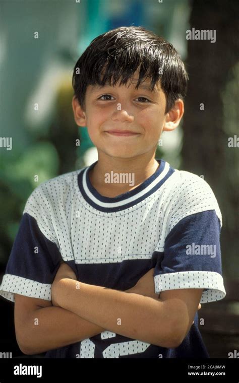 Portrait Of Eight Year Old Hispanic Boy Model Release ©bob Daemmrich