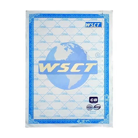 Custom Security Thread Paper Qualification Certificate Asy Anti Forgery