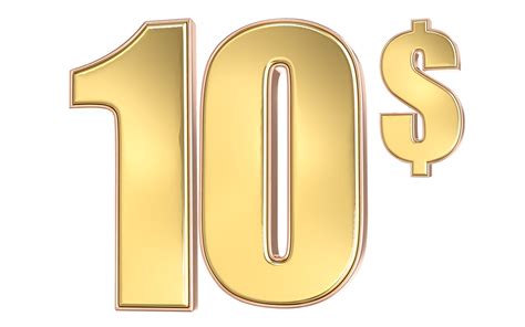 Gold Number 10 Pngs For Free Download
