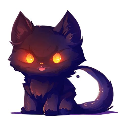 Chibi Black Kitten