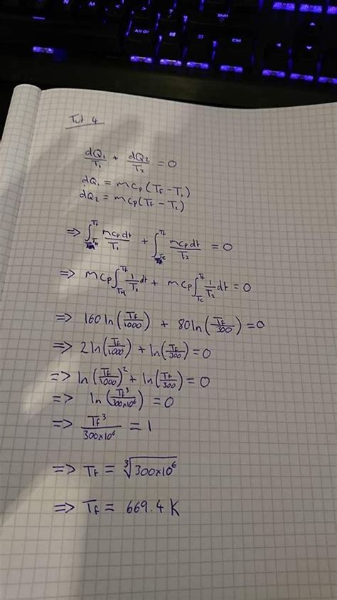 2nd Year Thermodynamics Revision Clausius Theorem Rengineeringstudents