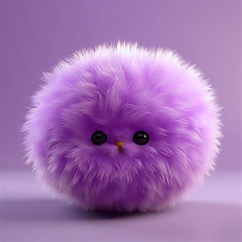 Premium Ai Image Cute Fur Ball Created With Generative Ai