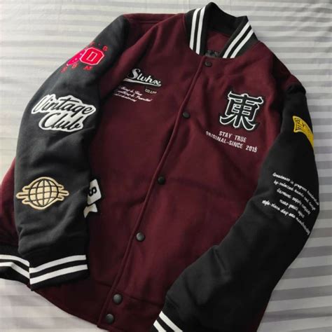 Varsity Baseball Jacket Premium Embroidered Mens And Womens Varsity