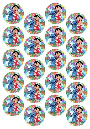 Lilo E Stitch 20 Adesivos 5 Cm Latinha Tubete Pirulito Mercadolivre