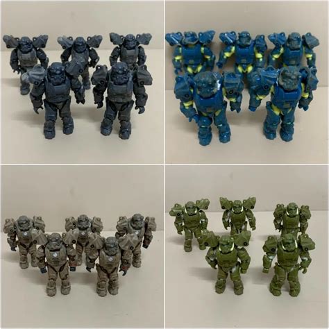 Nuevo Mega Construx Fallout Series T 60 Power Armor Militar Verde Azul