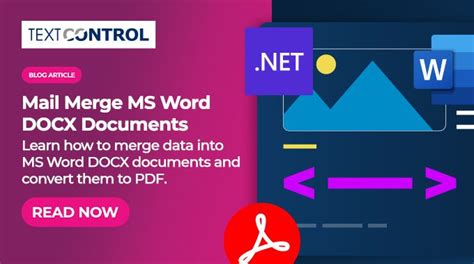 Aspnetcore Dotnet Pdf Docx Msword Mailmerge Björn Meyer