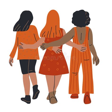 Three Friends Walking Stock Illustrations 201 Three Friends Walking