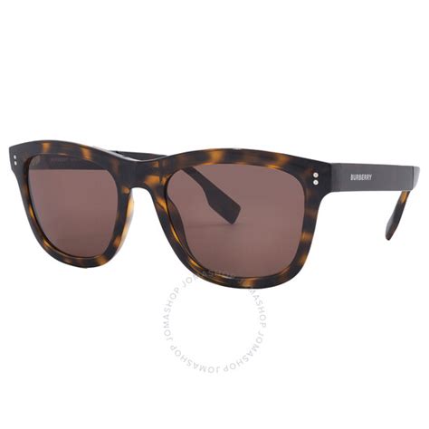 Burberry Dark Brown Rectangular Mens Sunglasses Be4341 30025w 55