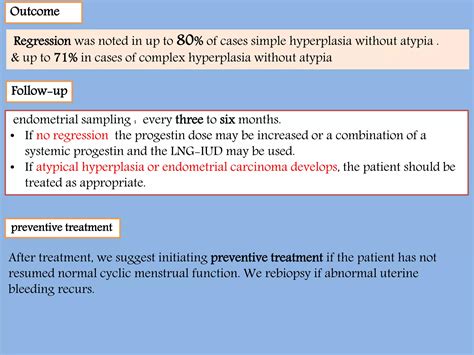 Management Of Endometrial Hyperplasia Pptx