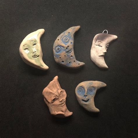 Crescent Pendant Half Moon Face Craft Supplies Diy Christmas Ts