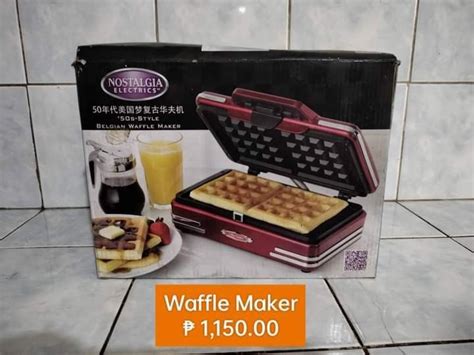 Wafle Maker Furniture And Home Living Kitchenware And Tableware Cookware And Accessories On Carousell
