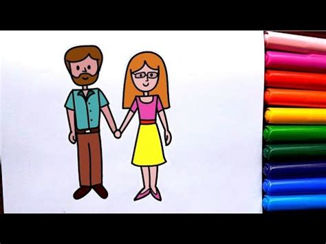 Uncle And Aunt 👨👩 Learn 2 Draw Easy Drawing Videos Youtube