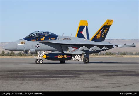 166942 Usn United States Navy Boeing Ea 18g Growler At Bil