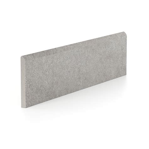 Shea 3x12 Matte Porcelain Bullnose Tile In Stone