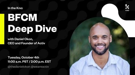 Daniel Okon On Linkedin Join Me To Talk All Things Bfcm