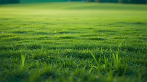 Premium Photo Wide Format Grass Background Neatly Trimmed Grass