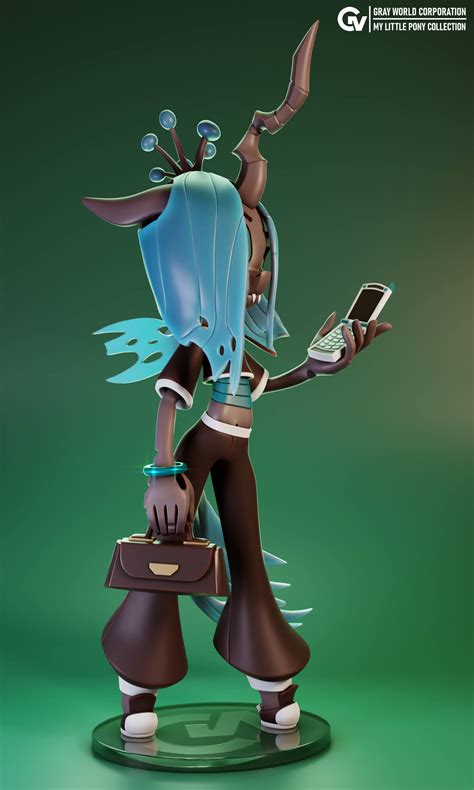 Queen Chrysalis Chibi Mlp 3d Print Model By Gray World Corporation